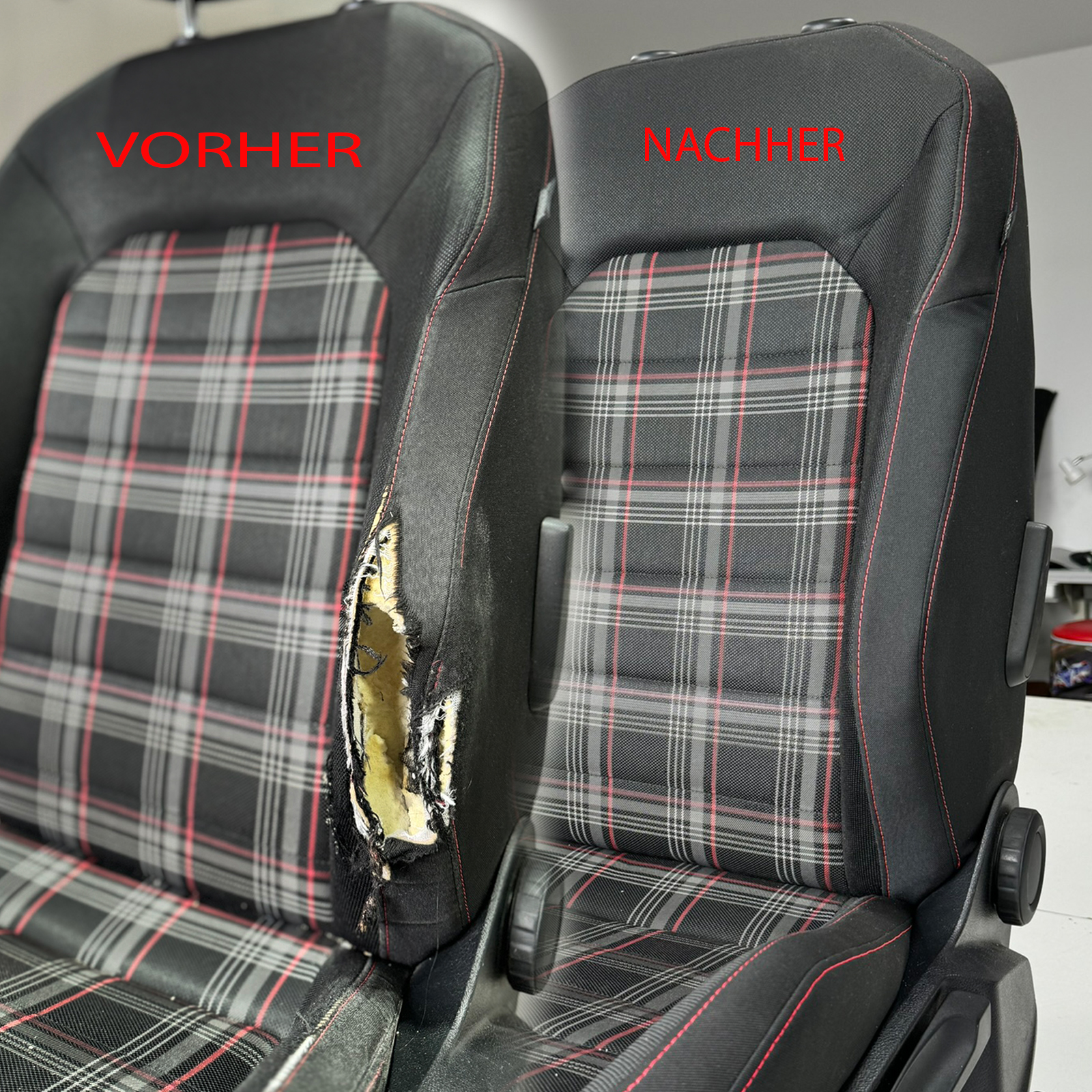 Autositz Leder Reparatur